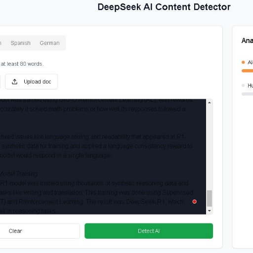 DeepSeek AI Content Detector – Accurate AI Text Detection